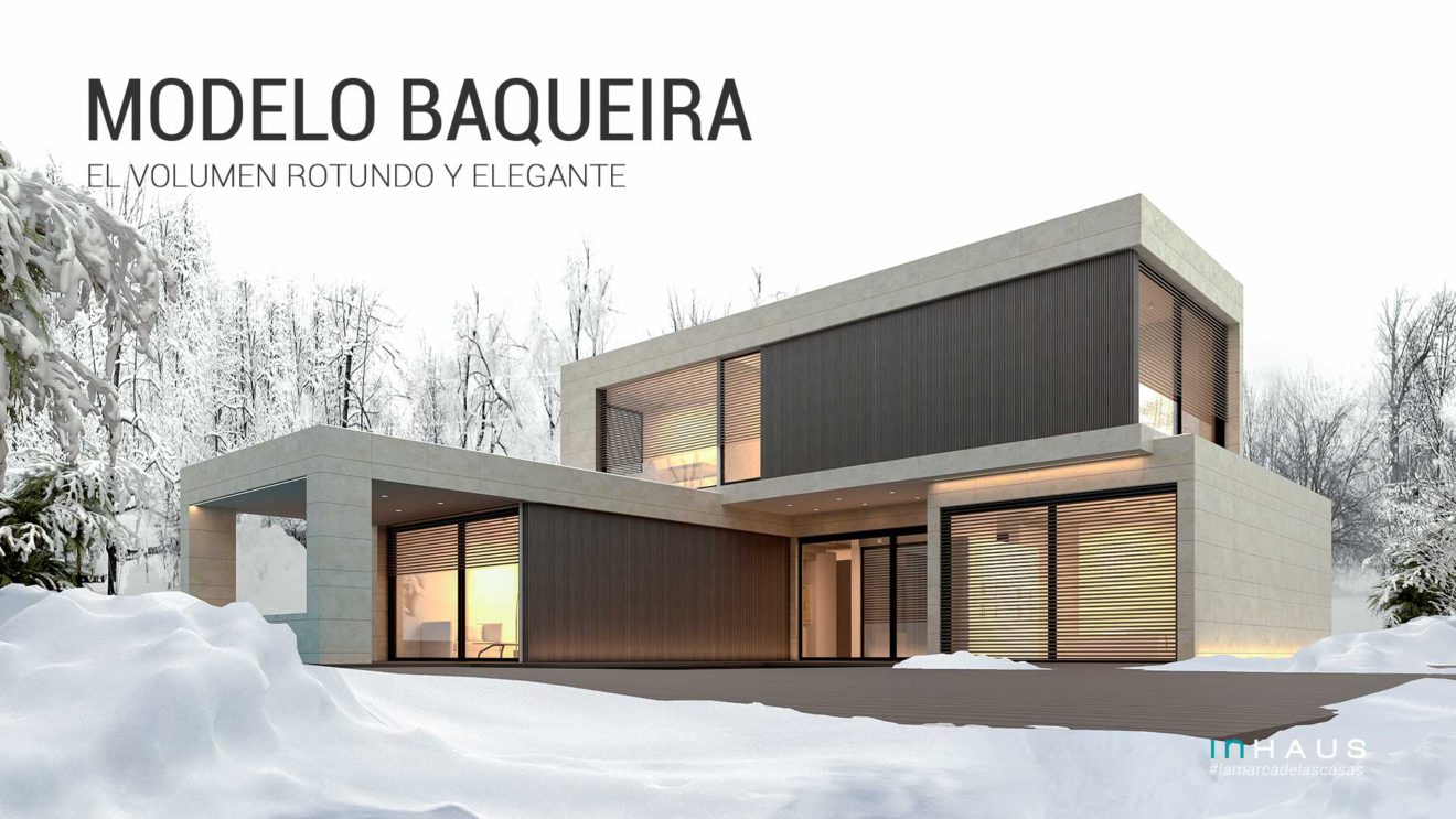 Vivienda modular de lujo modelo Baqueira 4D 2P 2.225 - inHAUS