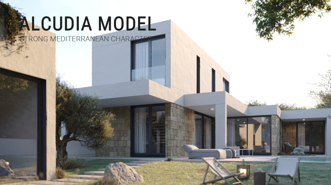 Alcudia concrete modular house design 4D 2P 2.231 - inHAUS