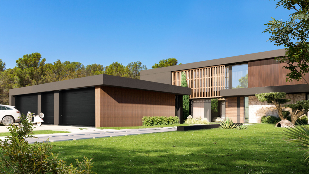 Prefabricated concrete house Figueres model 6D 2P 2.515 - inHAUS