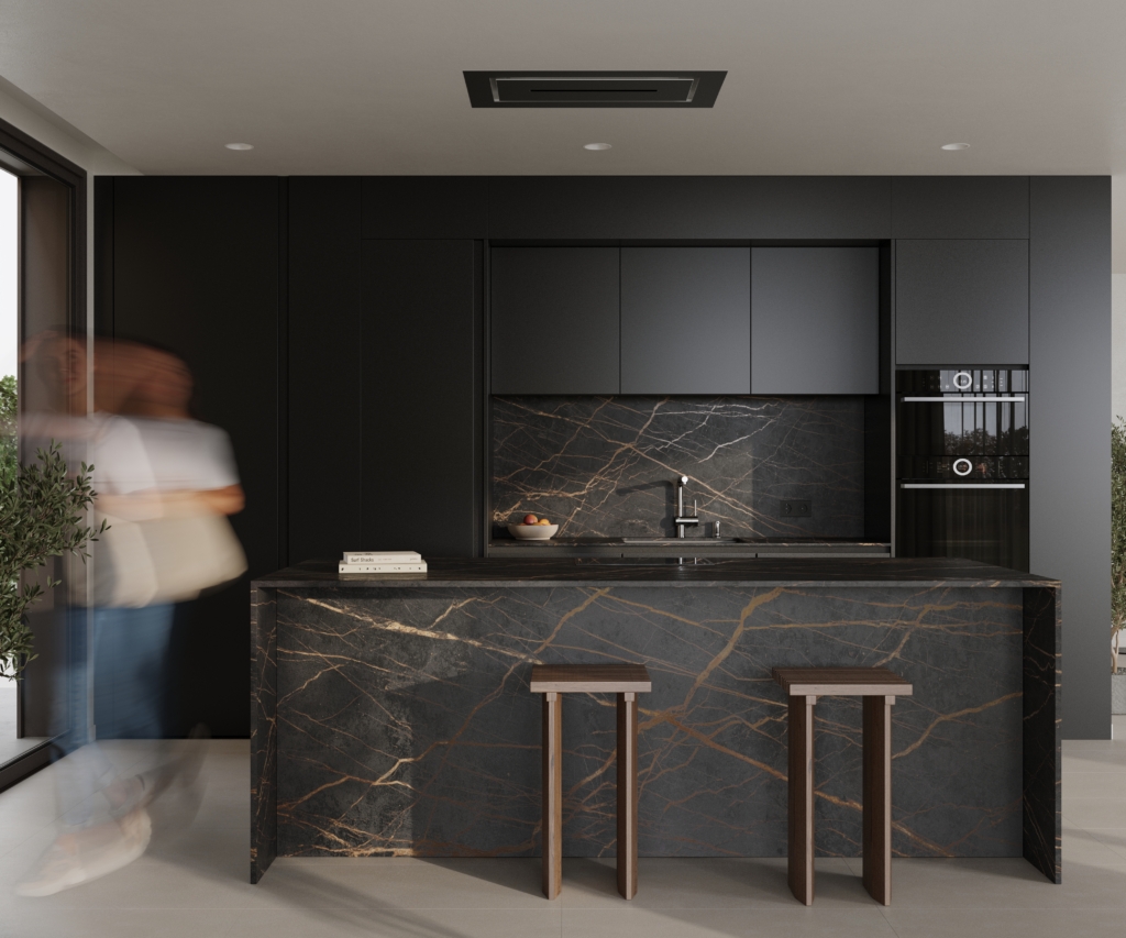 Casa modular estilo high tech en Alicante - Voladizos iluminados